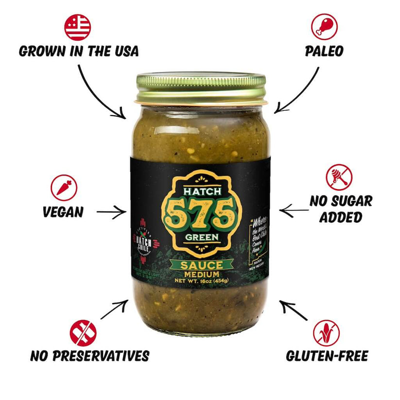 575 Hatch Green Chile Sauce | The Fresh Chile Company