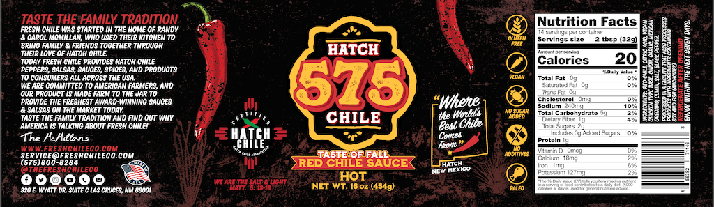 575 Roasted Hatch Red Chile Sauce | Taste of Fall