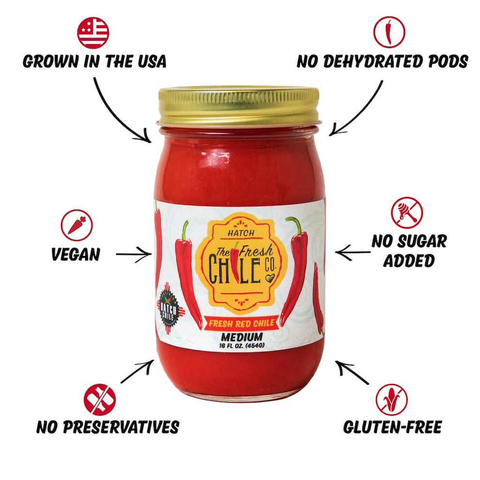 Fresh Hatch Red Chile Sauce | The Fresh Chile Company