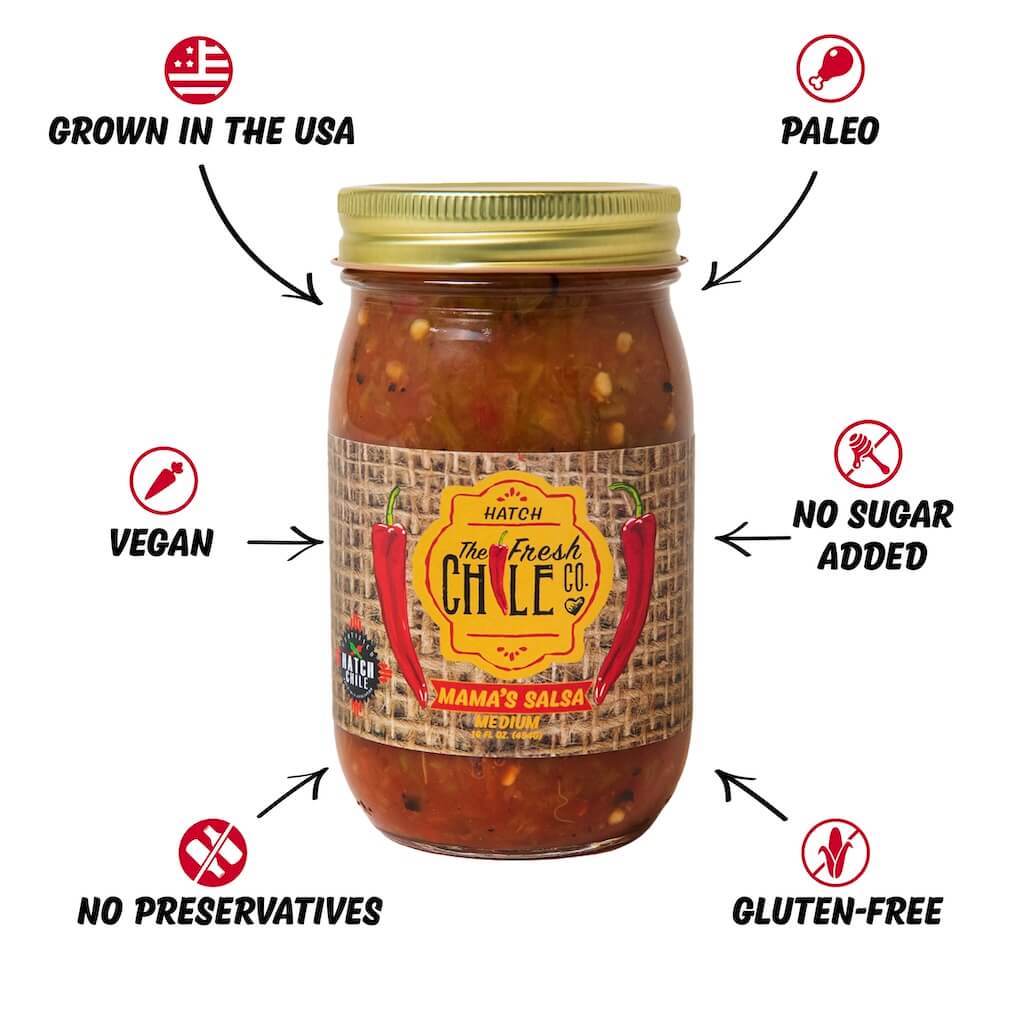 Mama's Blended Hatch Chile Salsa | The Fresh Chile Co
