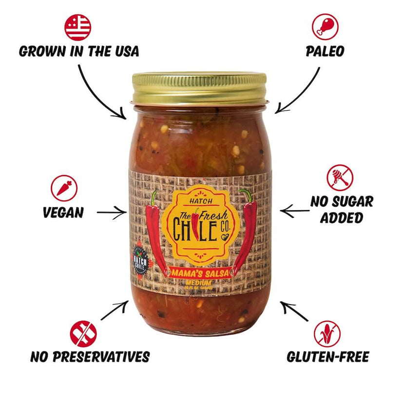 Mama's Blended Hatch Chile Salsa | The Fresh Chile Co