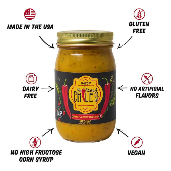 Sweet & Spicy Hatch Chile Mustard | The Fresh Chile Co