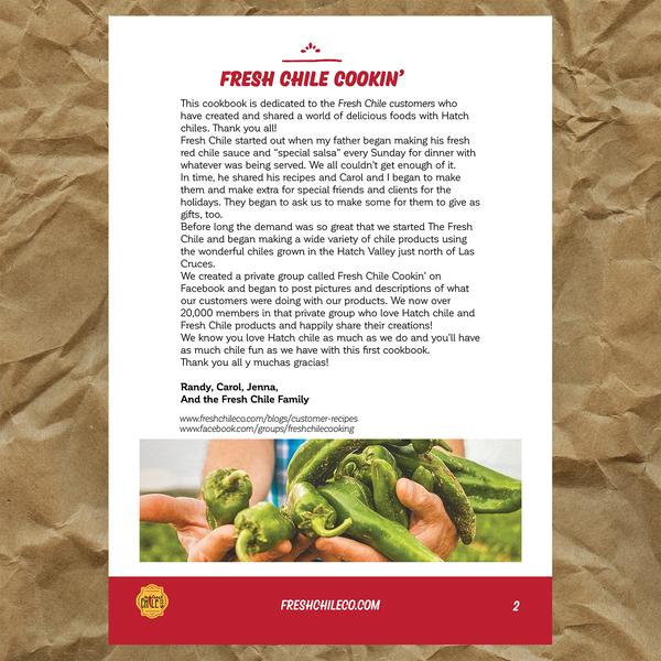 Hatch Chile Recipe Cookbook (eBook) | The Fresh Chile Co